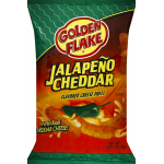 Hill's Foodland - Golden Flake Jalapeno Cheddar Flavored Cheese Puffs, 5 oz